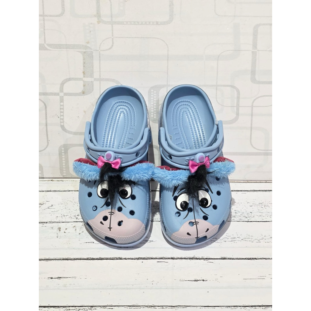 Jual Sandal Crocs Anak Perempuan Wanita Cewek Dewasa CLOG X EEYORE ...