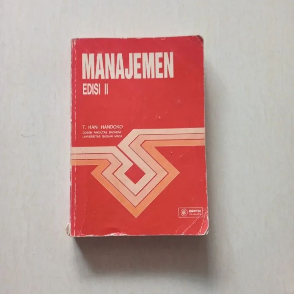 Jual MANAJEMEN Edisi 2 T Hani Handoko BPFE Original Bekas | Shopee ...