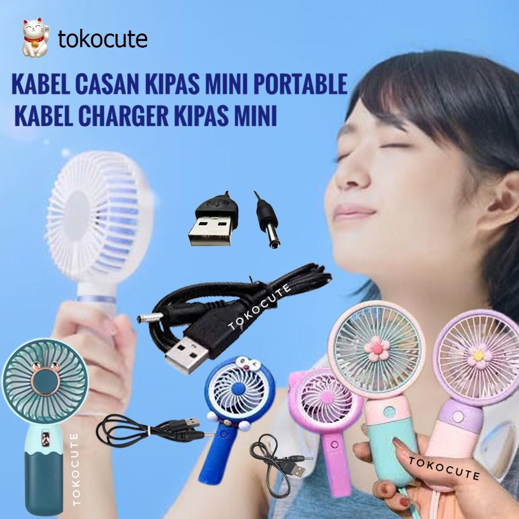 Jual [PROMO] Kabel Casan Kipas Angin Mini Portable, Kabel USB Kipas ...