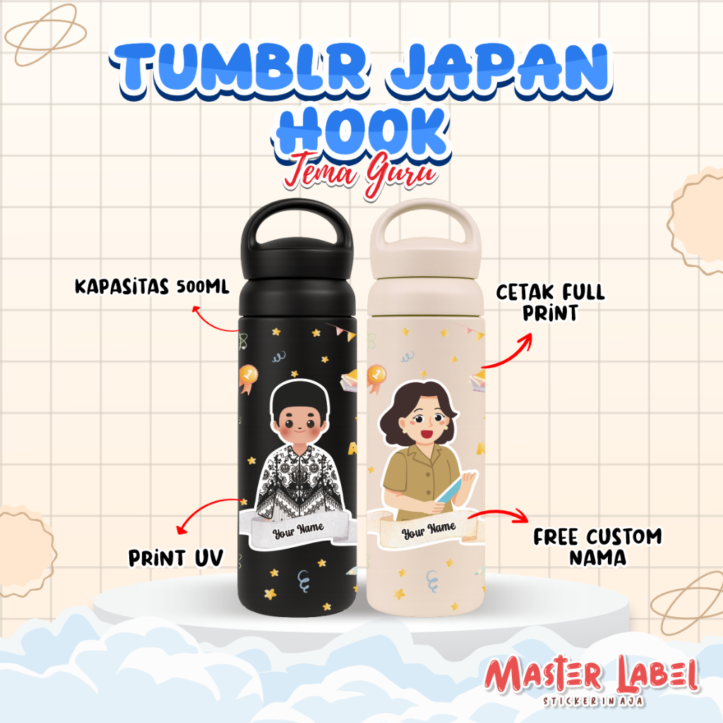 Jual Tumblr Full Print Tema Guru Tumblr Custom Nama Tumblr Japan Hook ...