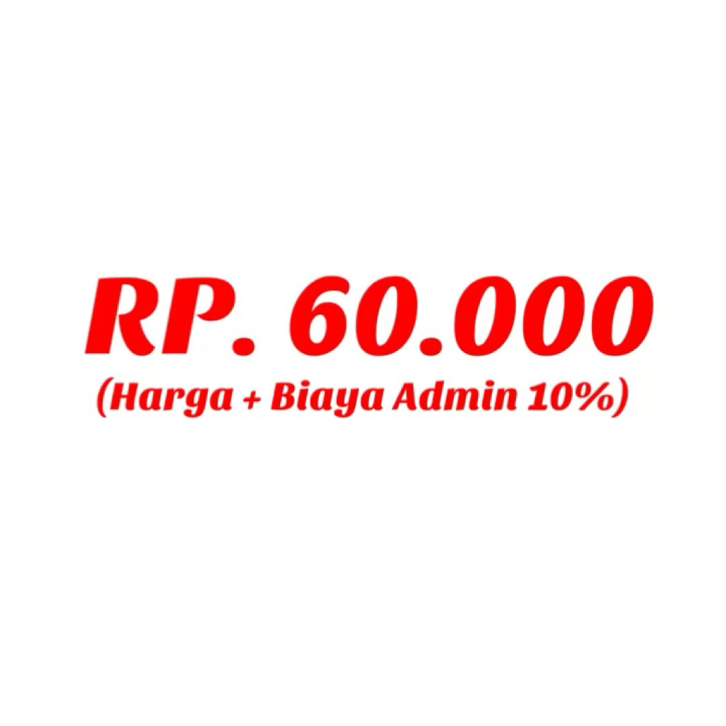 Jual HARGA Rp. 60.000 + DENGAN BIAYA ADMIN SHOPE | Shopee Indonesia