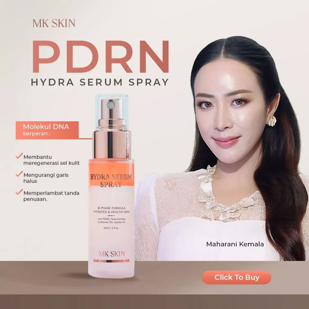 Jual MK SKIN PDRN Hydra Serum Spray – Bi-Phase Hydration & Glow Serum ...
