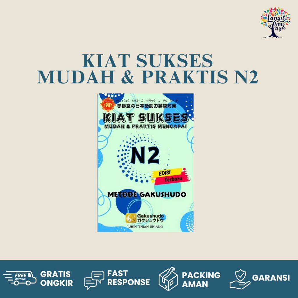 Jual Langit Ilmu Raya - Buku Kiat Sukses Mudah & Praktis Mencapai N2 ...