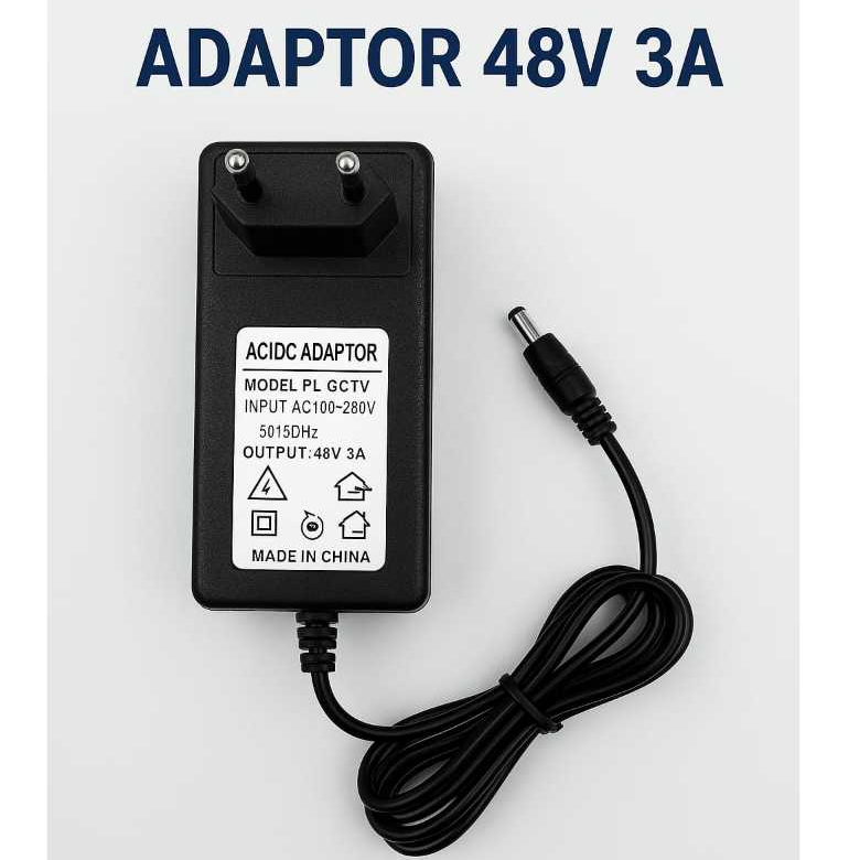Jual COD Adaptor Poe Switch 48V 3A adapter 48 Volt 3 ampere charger ...