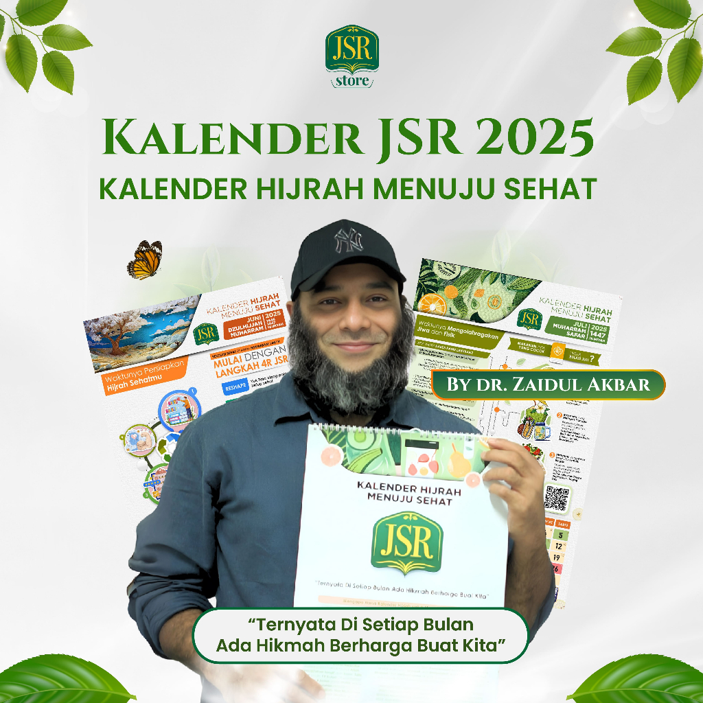 Jual Kalender JSR Juli 2025 - Juli 2026, panduan hidup sehat ala dr ...