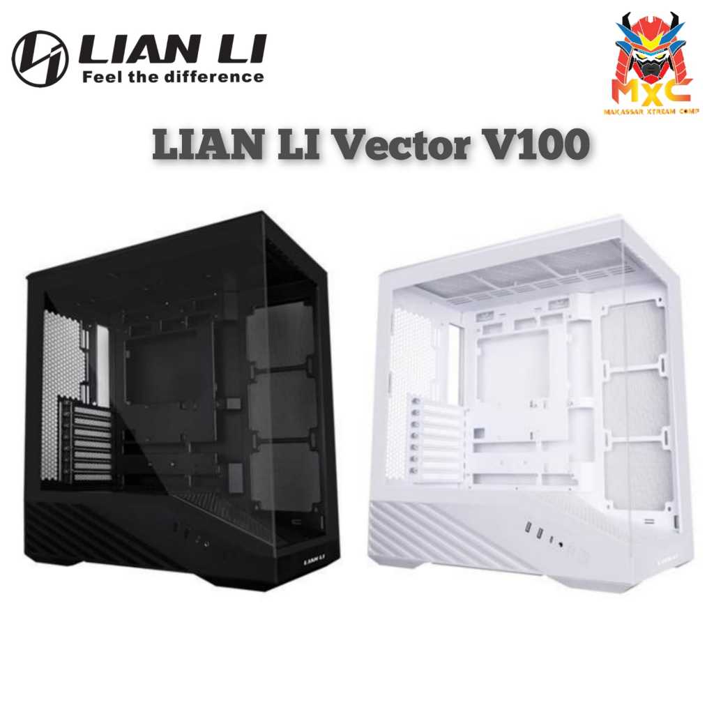 Jual CASING LIAN LI Vector V100 | Aesthetics Mid Tower PC Chassis ...