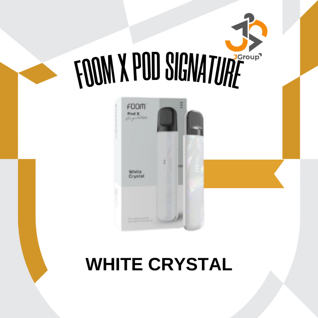 Jual FOOM POD X SIGNATURE WHITE CRYSTAL POD KIT 600mAh BY FOOM | FOOM X ...