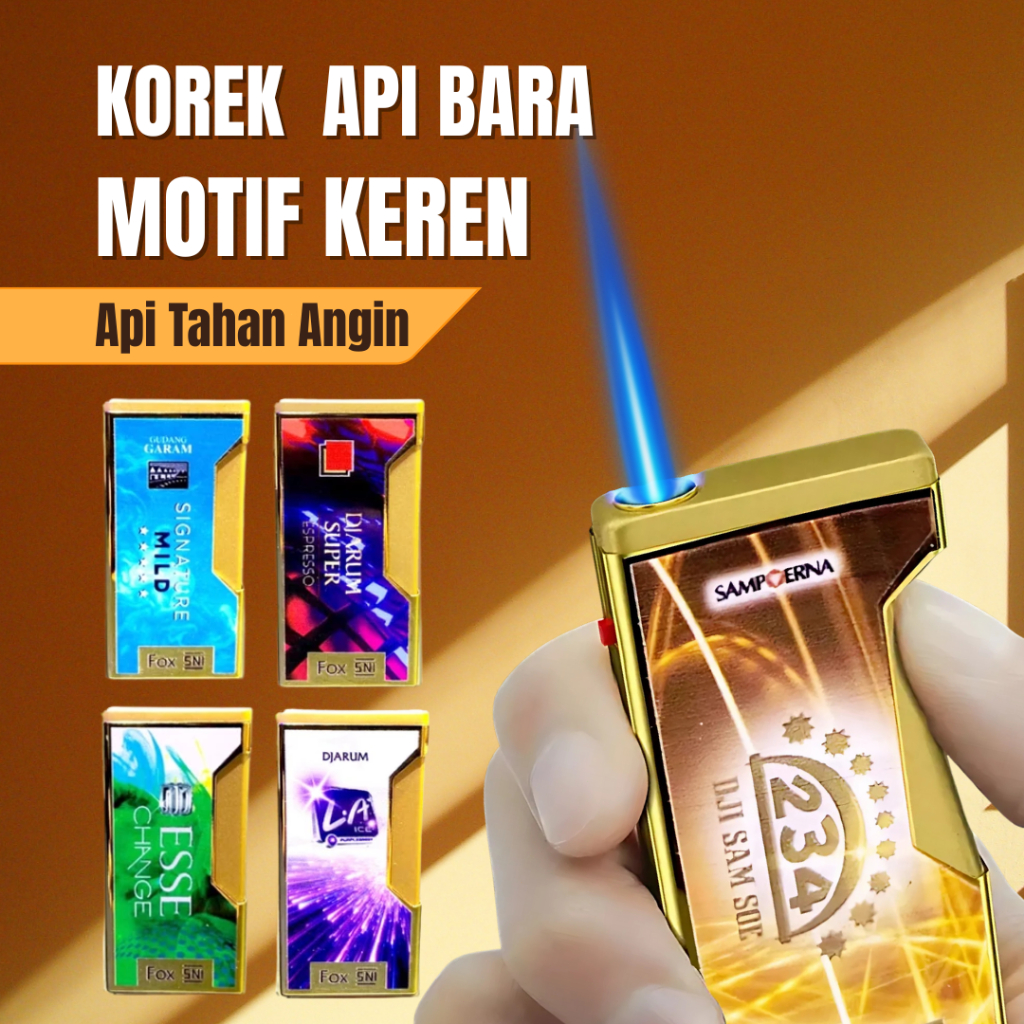 Jual Korek Api Bara Jet Fox Zenith Gamma Body Besi Metal Gambar Keren ...