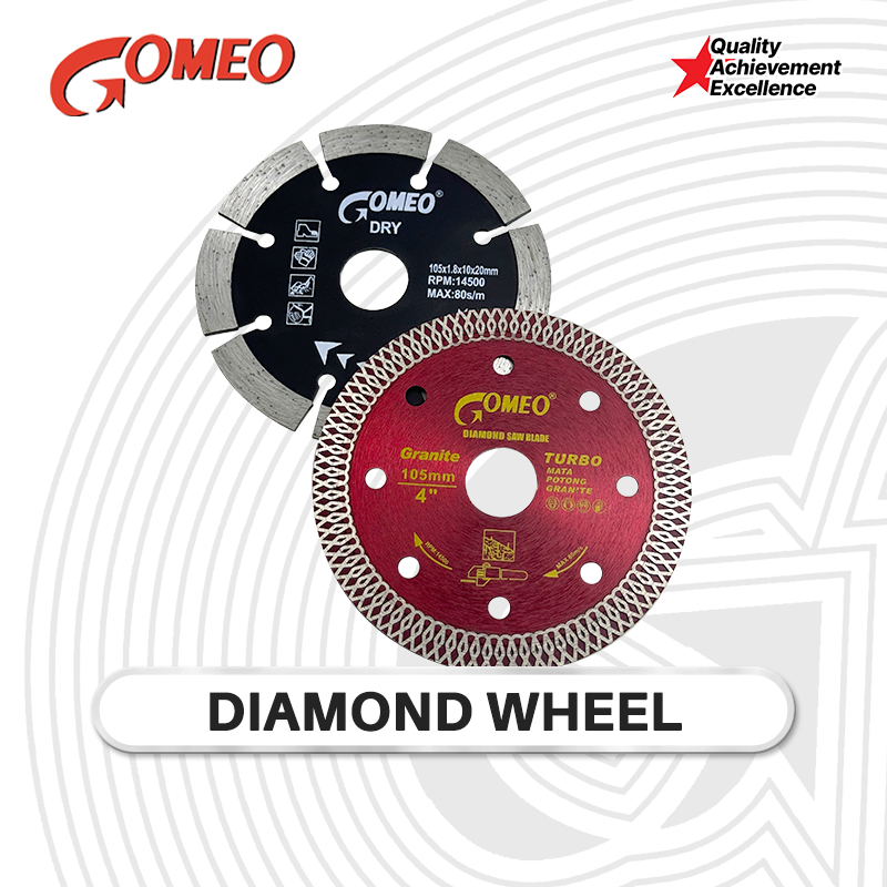 Jual GOMEO Diamond Wheel Mata Pisau Potong Keramik Granit Kering Turbo ...