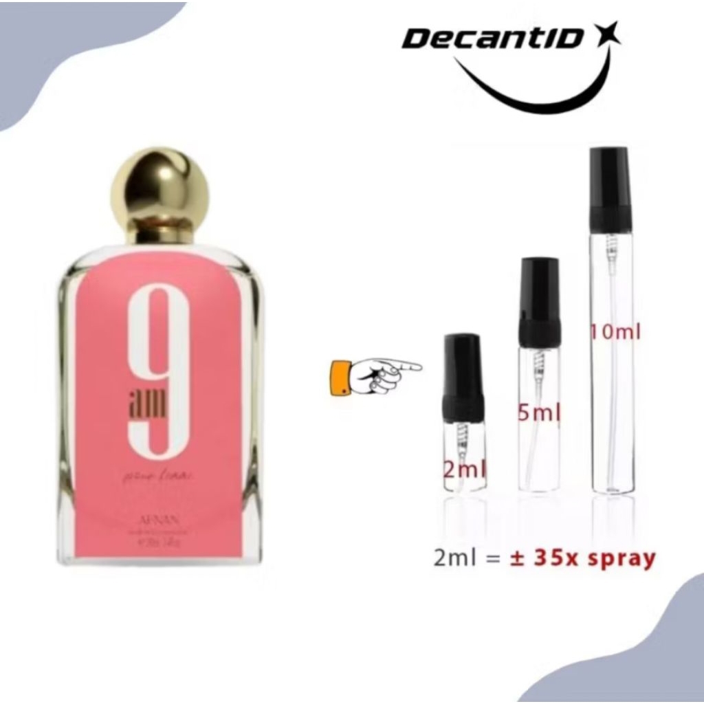 Jual Decant Parfum Afnan 9am Pink Pour Femme 2ml 5ml 10ml | Shopee ...