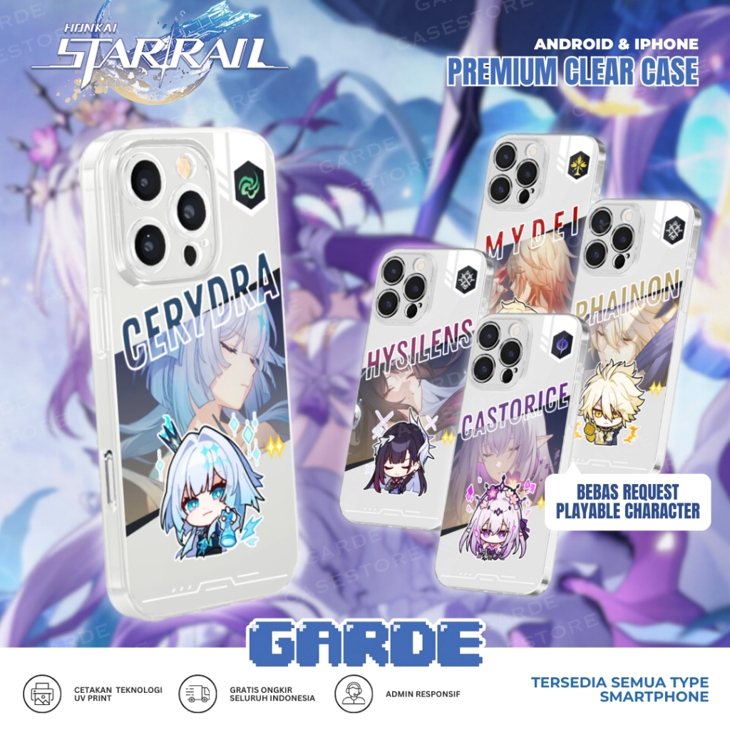Jual HSR HONKAI STAR RAIL CHARACTER AND CHIBI PREMIUM CLEAR CASE HIGH ...