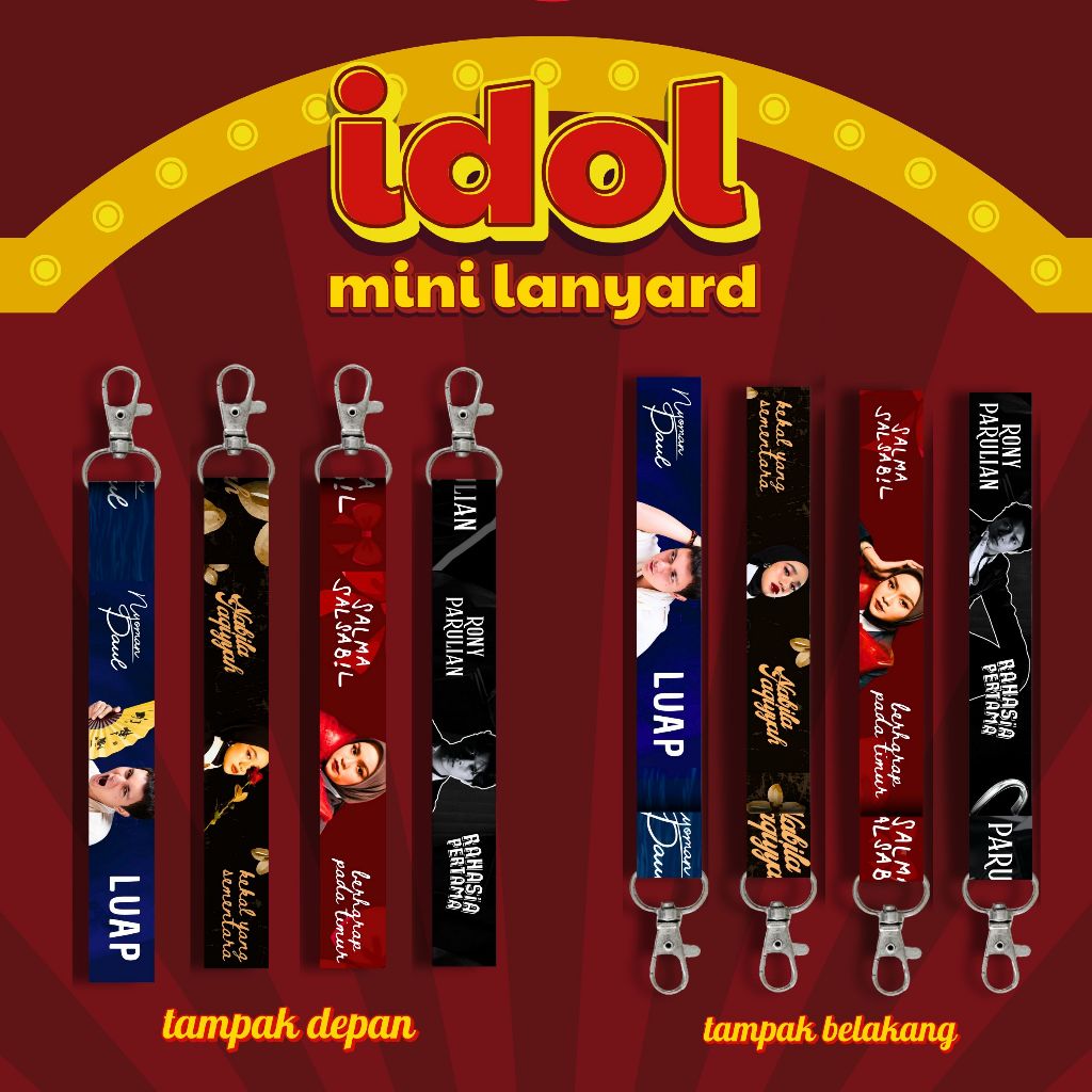 Jual MINI LANYARD IDOL PART 1 | NYOMAN PAUL | NABILA TAQIYYAH | RONY ...