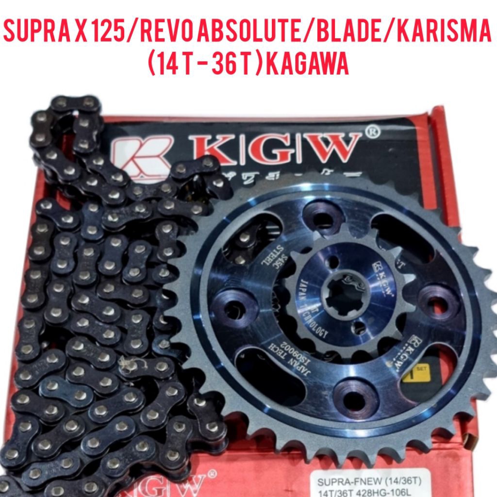 Jual Gear Set Gir Paket Chain Kit Gigi Tarik Supra fit new / Supra x ...