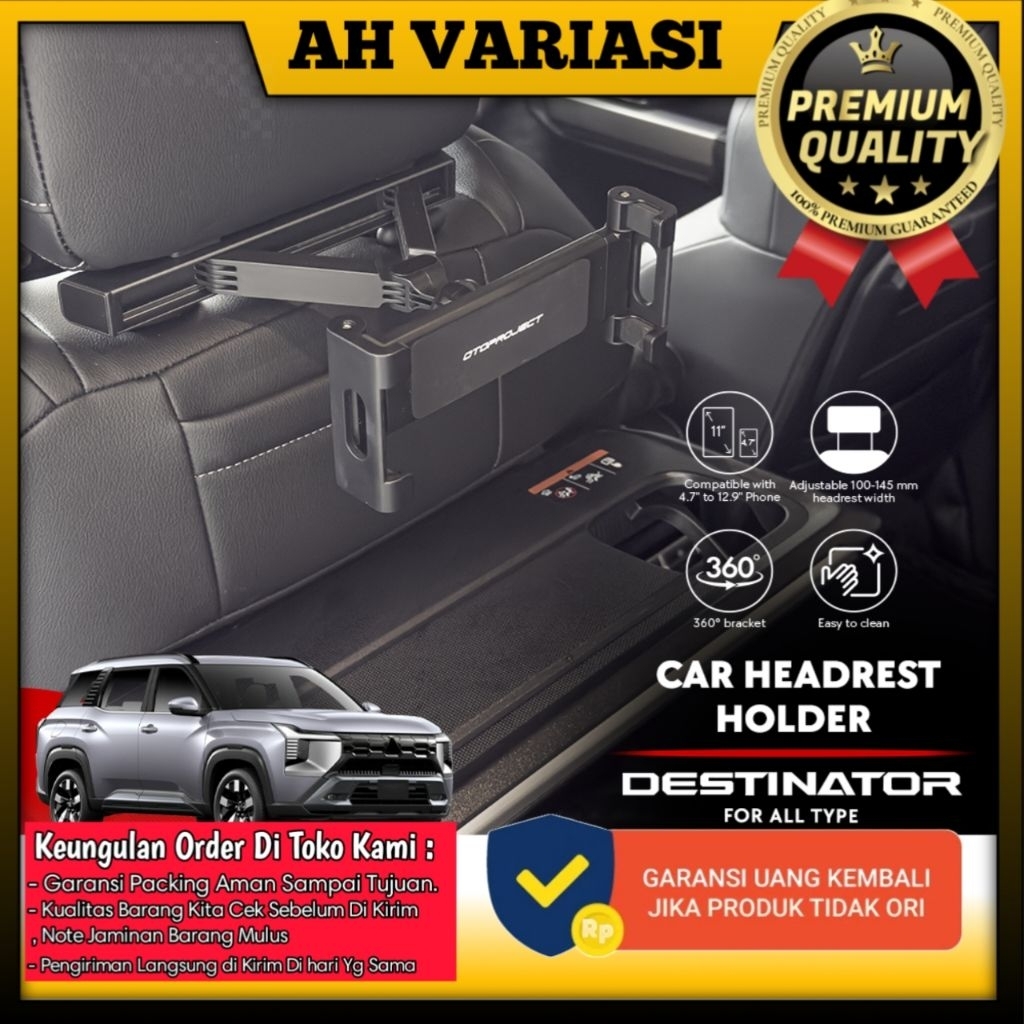 Jual DESTINATOR - Car Phone Holder Headrest Elite Series 002 / Cocok ...