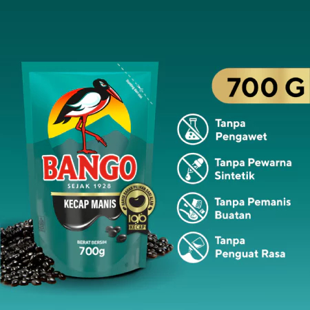 Jual KECAP MANIS CAP BANGO REFILL POUCH UKURAN BESAR 700 GR | Shopee ...