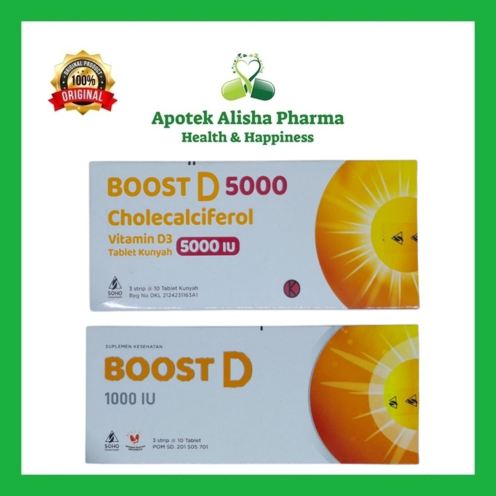 Jual Boost D 5000ui dan 1000ui Strip isi 10 Tablet | Shopee Indonesia