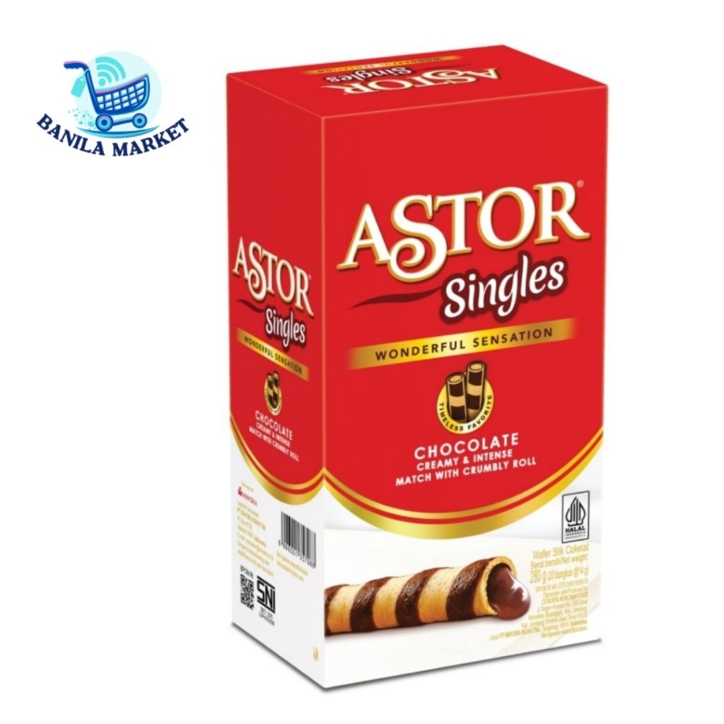 Jual ASTOR Singles wafer roll Box isi 20pcs | Shopee Indonesia