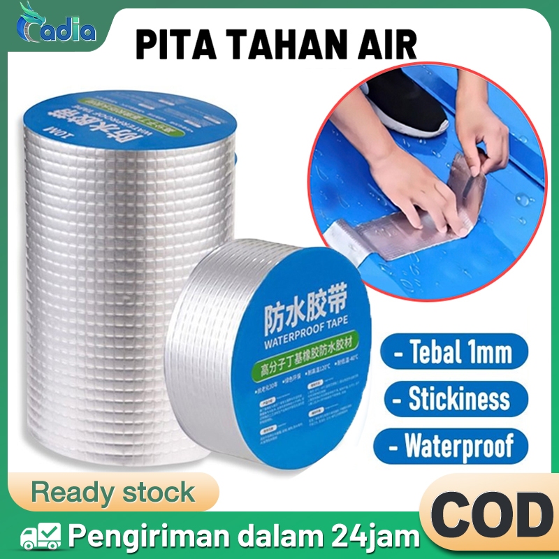 Jual Lakban Anti Bocor 5cm/10cm/20cm*5M/10m Lem Anti Air Alumunium Foil Butyl Super Waterproof ...