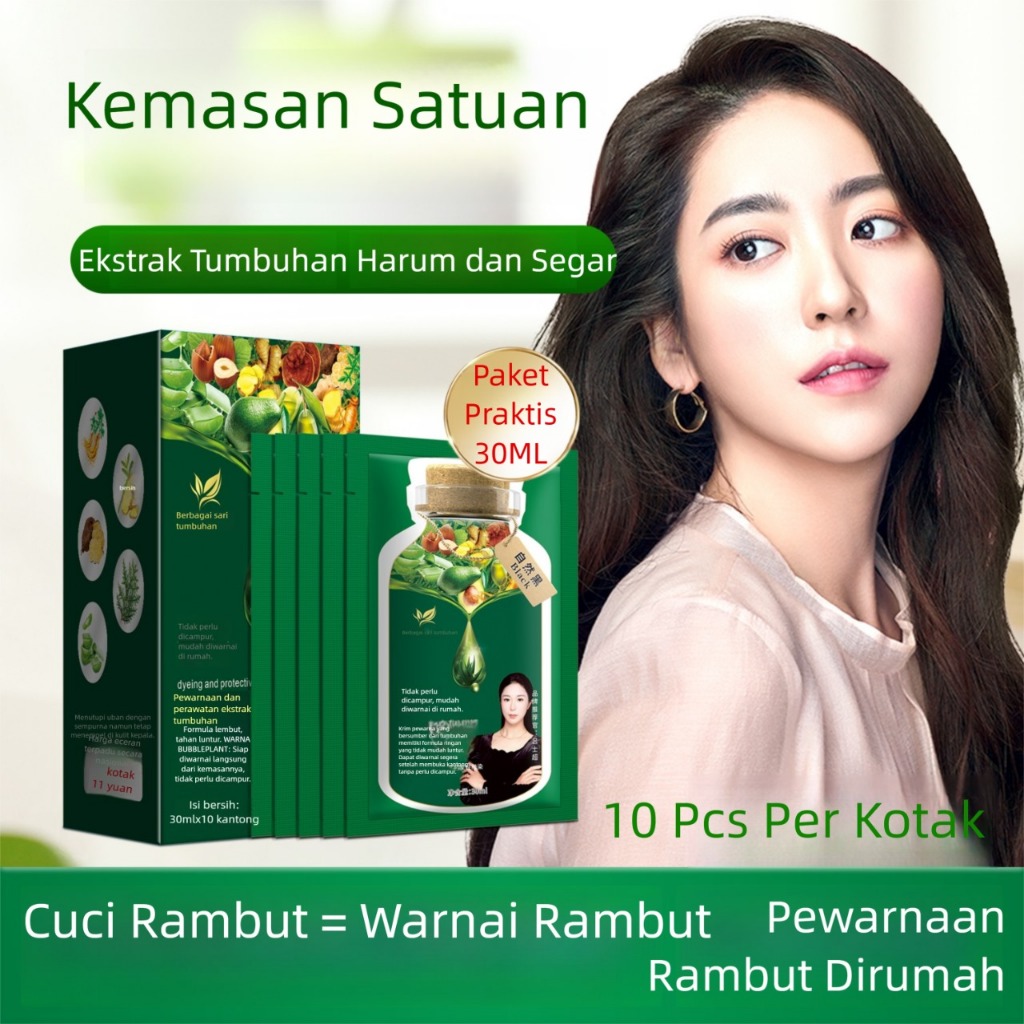 Jual Super Value Pewarna Rambut Gelembung Tanaman Kemasan Asli Krim ...