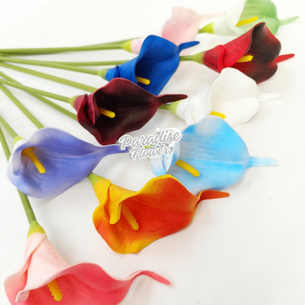 Jual Artificial Calla Lily Latex Bunga Lili Premium Bunga Hias Plastik ...