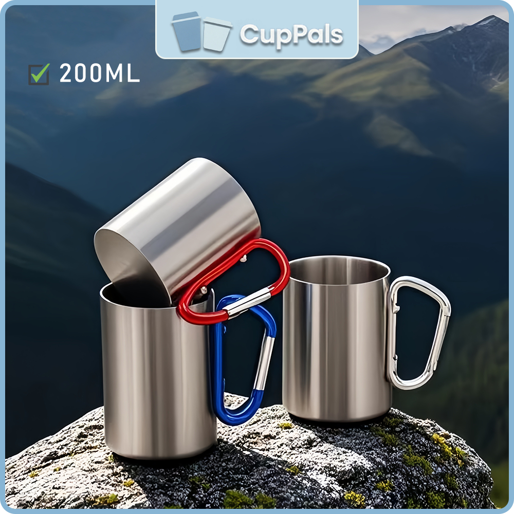 Jual 【CupPals】Cangkir Mug Stainless Steel 200ml, Cangkir Air untuk ...