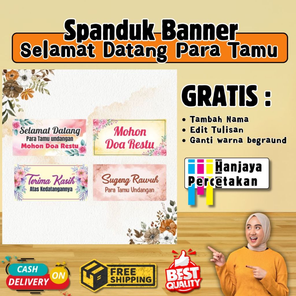 Jual TERMURAH - SPANDUK SELAMAT DATANG PARA TAMU | BANNER UCAPAN ...