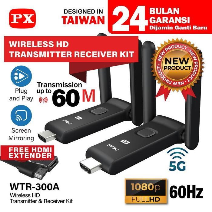 Jual PX WTR-300A HDMI Wireless Video Transmitter Receiver Extender ...