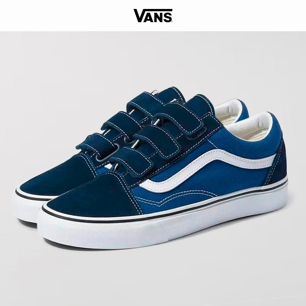 Jual [ Sepatu Sneakers ] Classic Old Skool V Navy White Original - BNIB ...