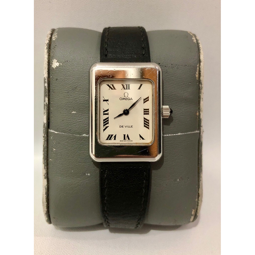 Jual omega deville tank white dial roman rare old money vibes dress ...