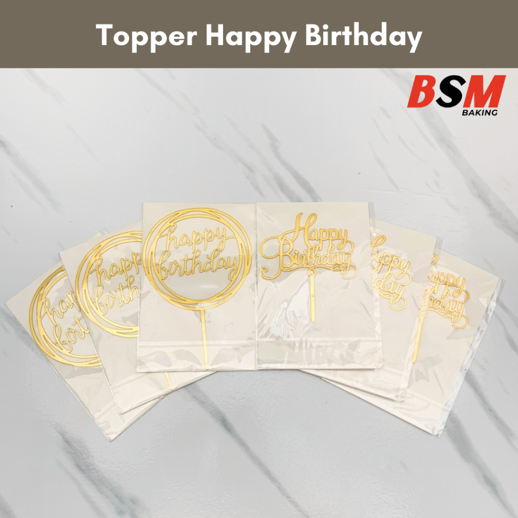 Jual Topper Ulang Tahun / Topper HBD / Topper kue | Shopee Indonesia