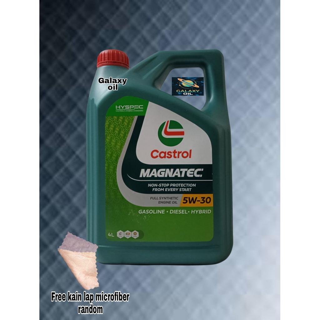 Jual OLI MESIN MOBIL CASTROL MAGNATEC 5W-30 HYSPEC 4 LITER | Shopee ...