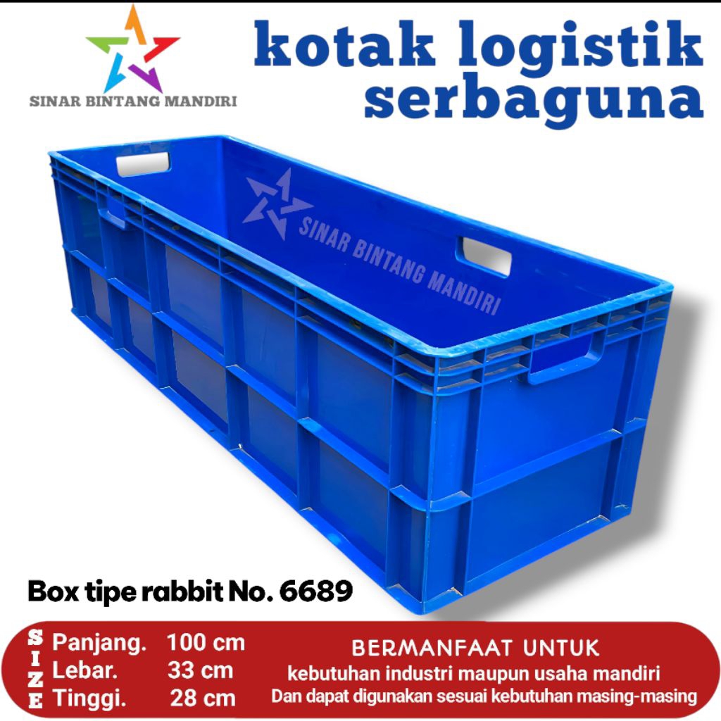 Jual Box container serbaguna tipe rabbit No.6689 ukuran 100x33x28 cm ...