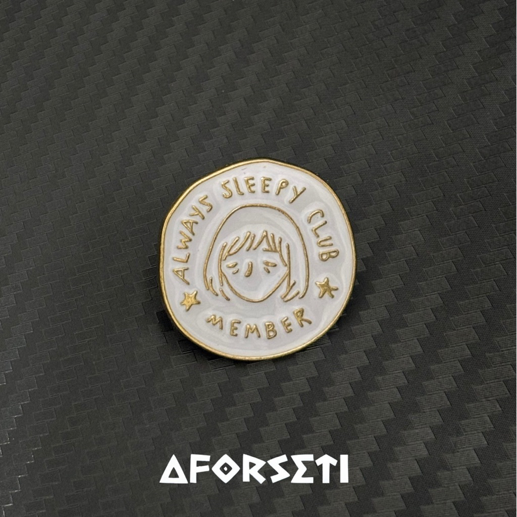 Jual PIN ENAMEL “SLEEPY GOLD” BROS PIN / BROOCH / PIN COUPLE / PIN ...