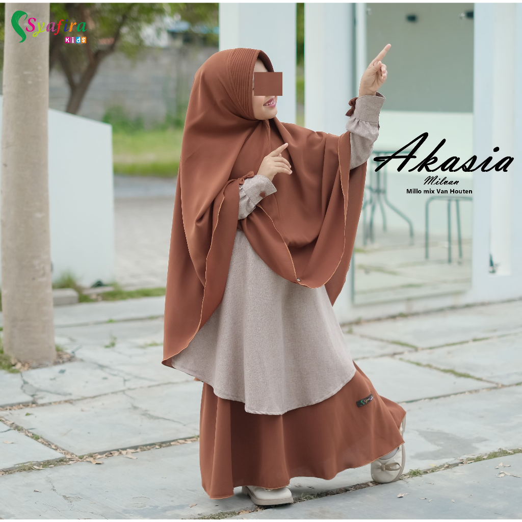 Jual Gamis anak perempuan syar'i Akasia Madinah dan Emboss by syafira ...
