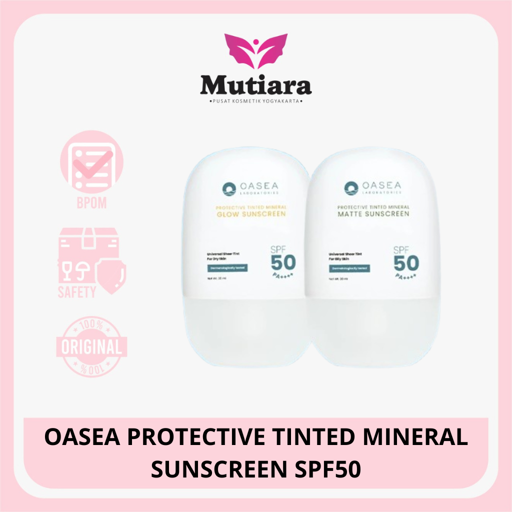 Jual OASEA PROTECTIVE TINTED MINERAL SUNSCREEN SPF50 30ML | Shopee ...