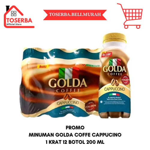 Jual [READY STOCK] PROMO Minuman Golda Coffee Cappucino 1 Krat isi 12 ...