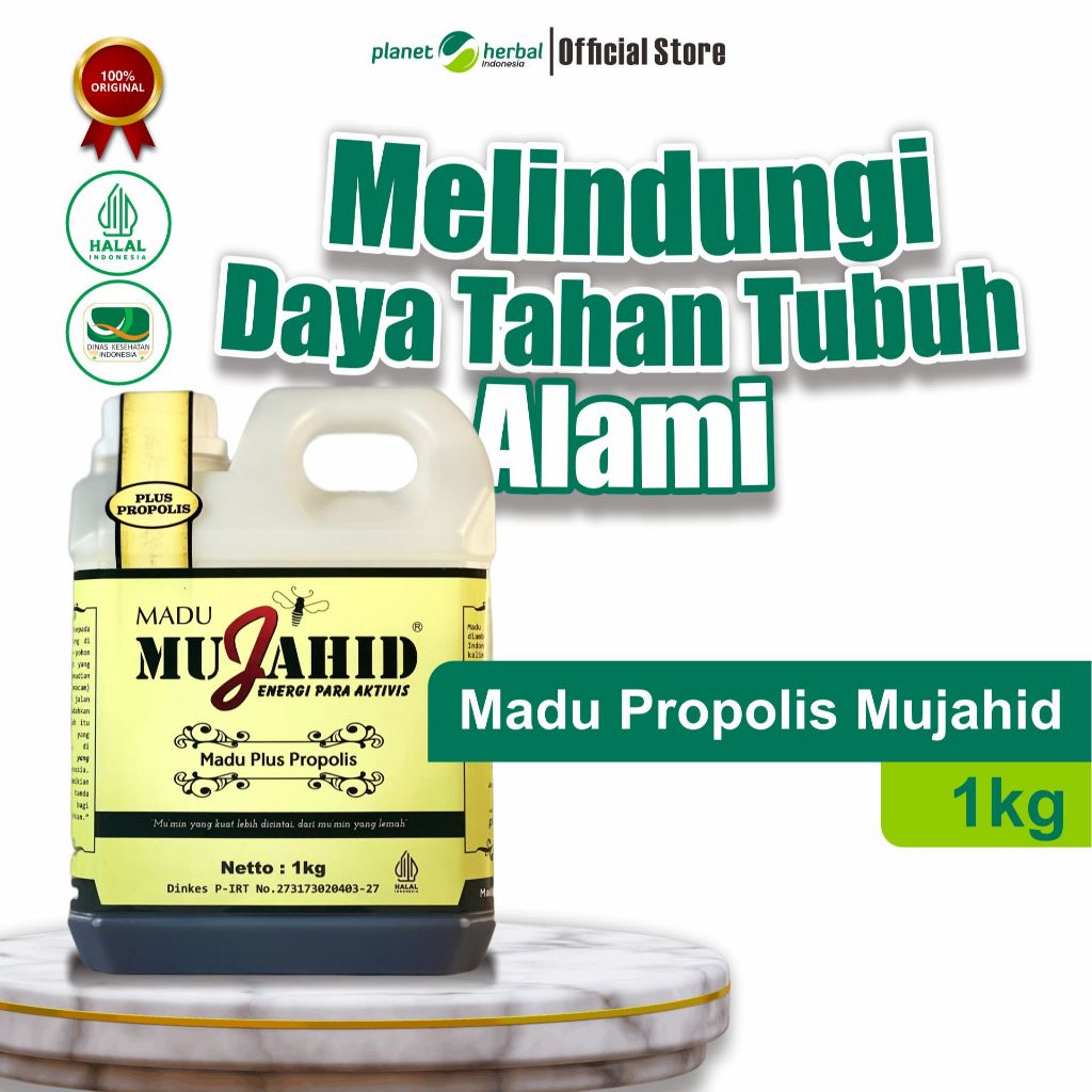 Jual [PRODUSEN RESMI] Madu Mujahid 1Kg – Madu Asli Plus Propolis Herbal ...
