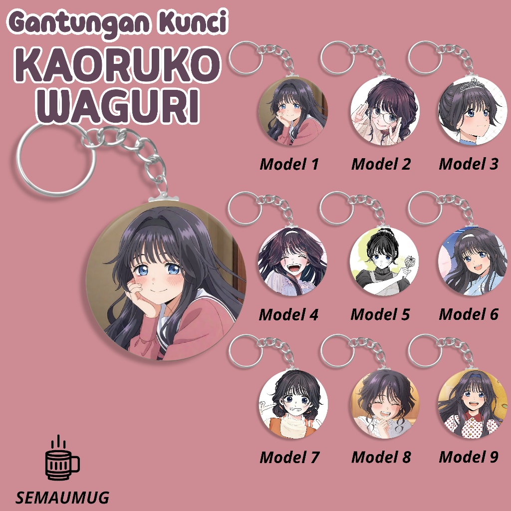 Jual GANTUNGAN KUNCI KAORUKO WAGURI KAORU HANA KADO GANCI BULAT ANIME ...