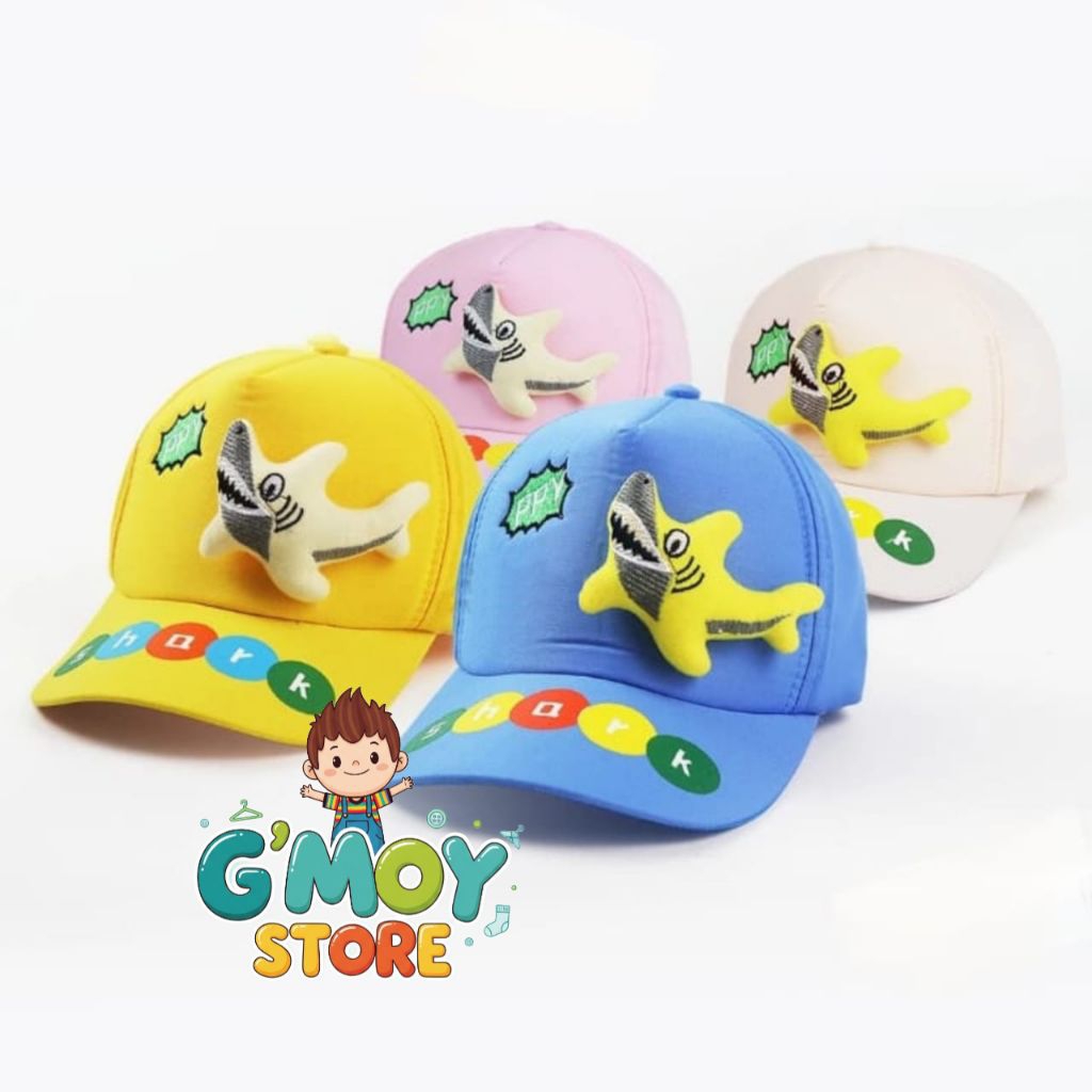 Jual GMOYSTORE - Topi 3D Karakter Baby Shark - Topi Anak Karakter ...