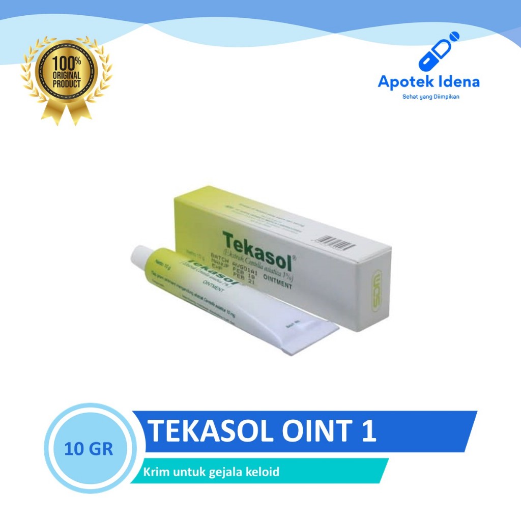 Jual TEKASOL SALEP 10 gr Menyamarkan bekas luka keloid Ekstrak Centella ...