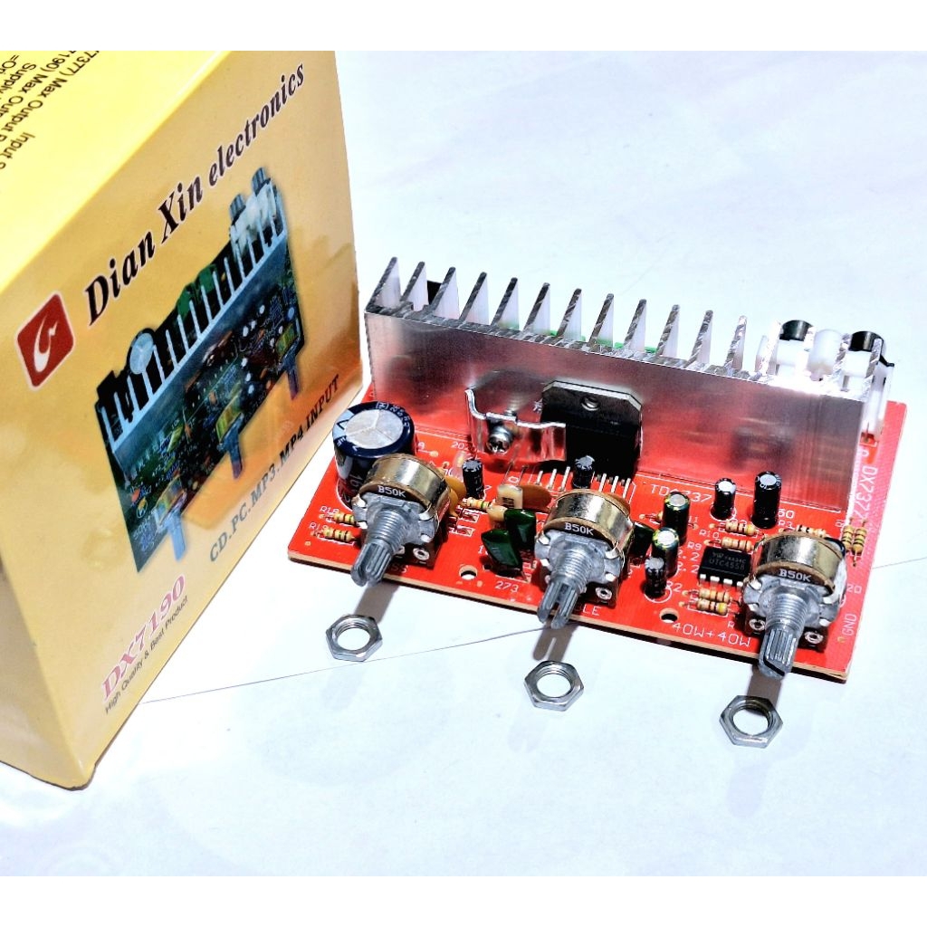 Jual Kit Amplifier 2.0 TDA7377 2x30W Plus 1x JRC4558 Tone Control 12v ...
