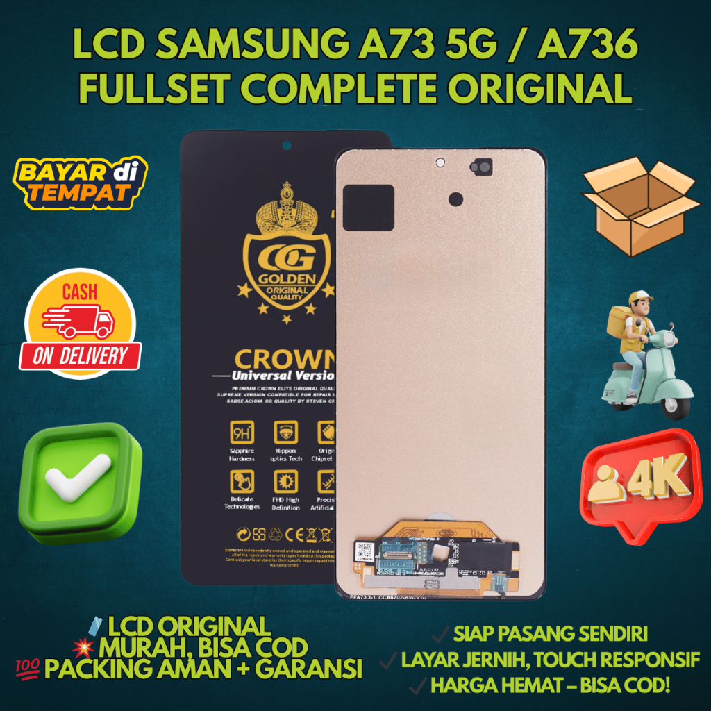 Jual LCD SAMSUNG A73 5G / (SAMSUNG GALAXY A73 5G) / A736 TOUCHSCREEN ...