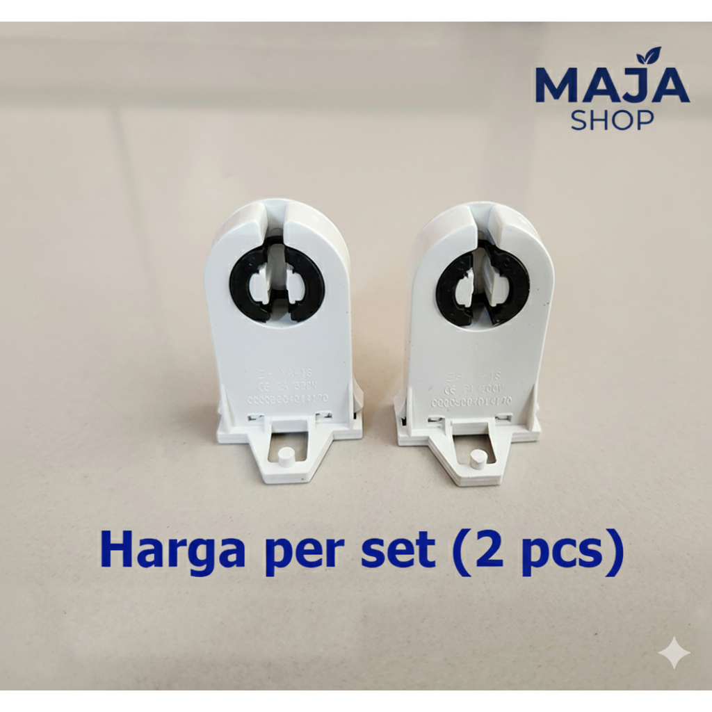 Jual Fitting Lampu TL / Fitting TL T8 / Fitting TL per pasang (2pcs ...