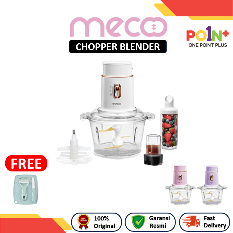 Jual Mecoo Chopper Blender Food Processor Grinder 5 in 1 Mecco | Shopee ...