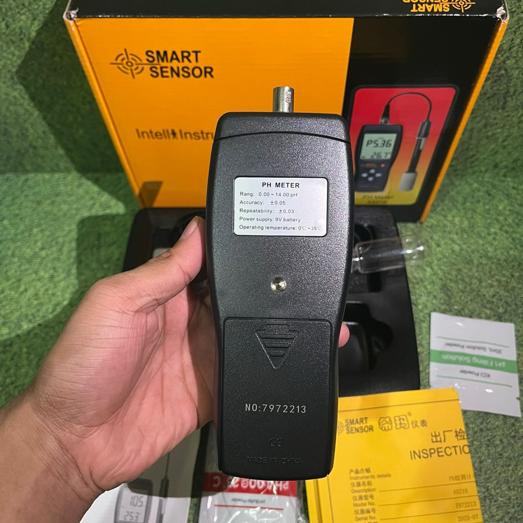 Jual PH Meter Smart Sensor AS218 Calibration Certificate Tester ...