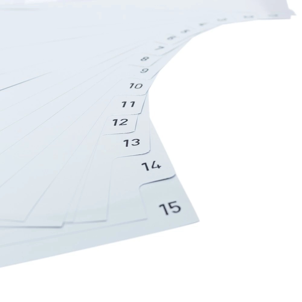 Jual Bantex Numerical Indexes A4 1-15 Index 15 Pages – Pembatas Dokumen ...