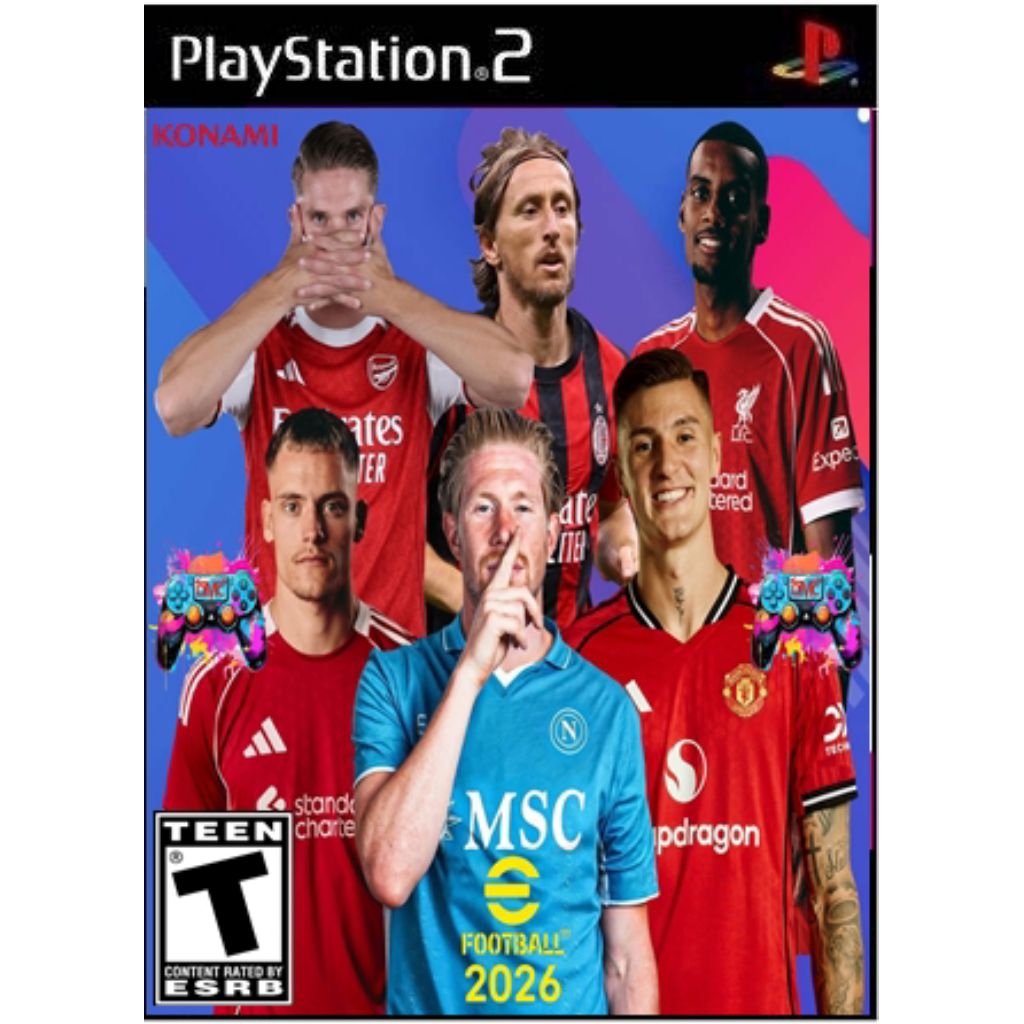 Jual KASET PS2 PES E FOOTBALL 2026 SERI TERBARU NEW SUMMER TRANSFER PRO ...