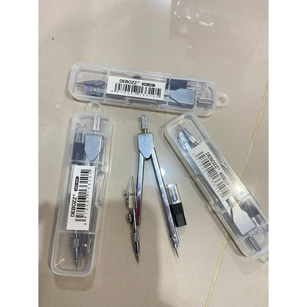 Jual JANGKA PREMIUM DEBOZZ (1 SET) Jangka Besi Compass - Untuk Sekolah ...