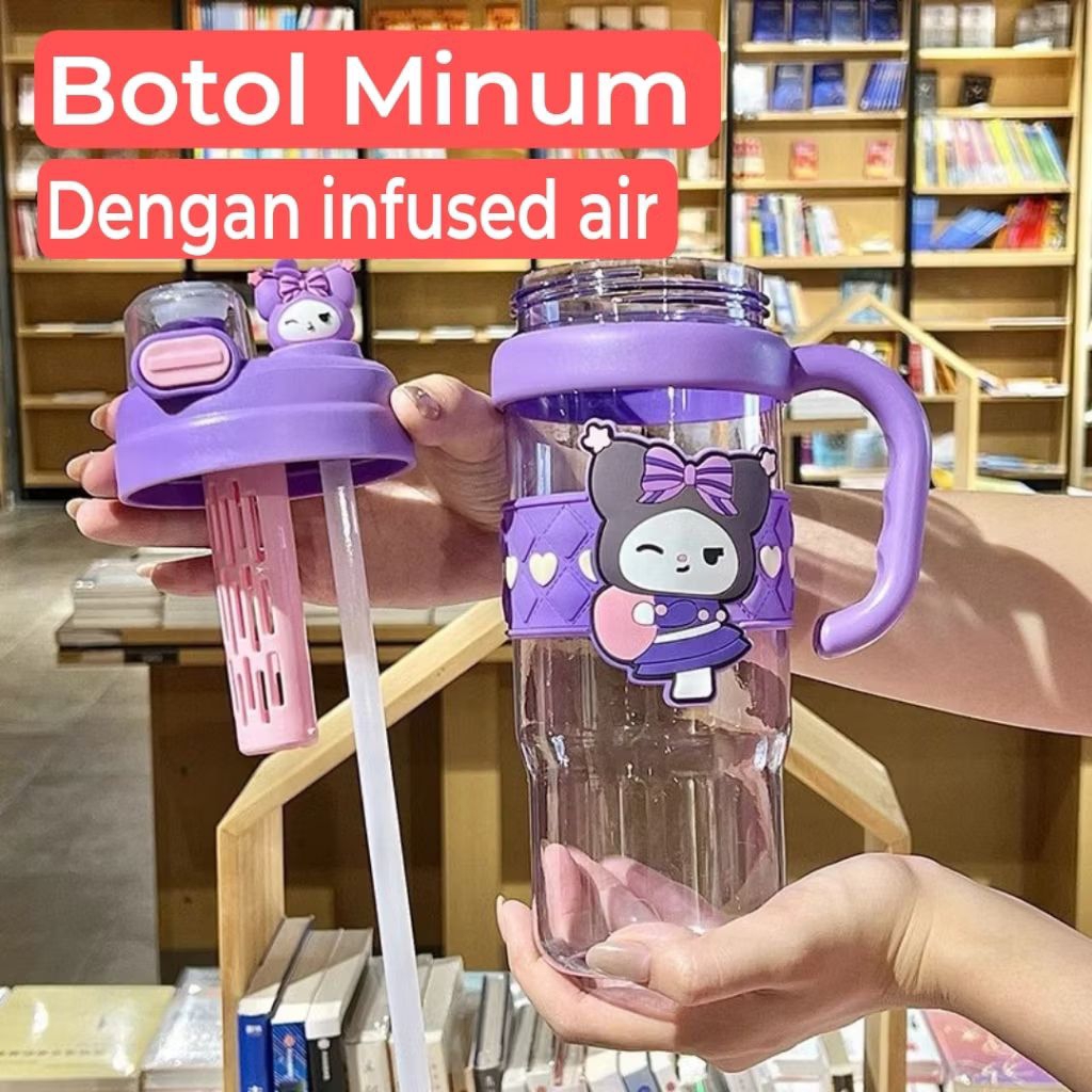 Jual Botol Minum Multifungsi 3n1 Sedot Teguk Infused 1000ml Dengan ...