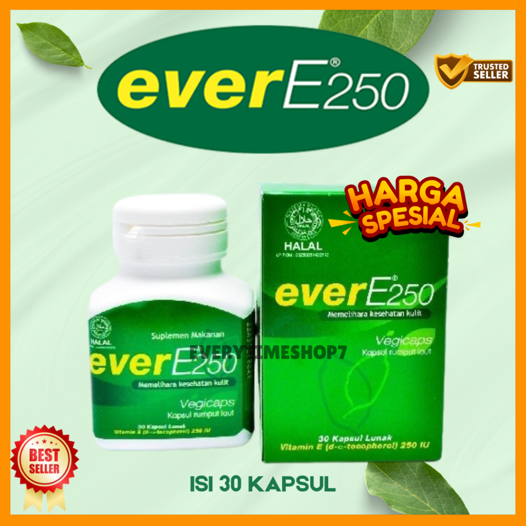 Jual [PROMO SPESIAL] EVER E 250 IU isi 30 Kapsul Lunak – Suplemen ...
